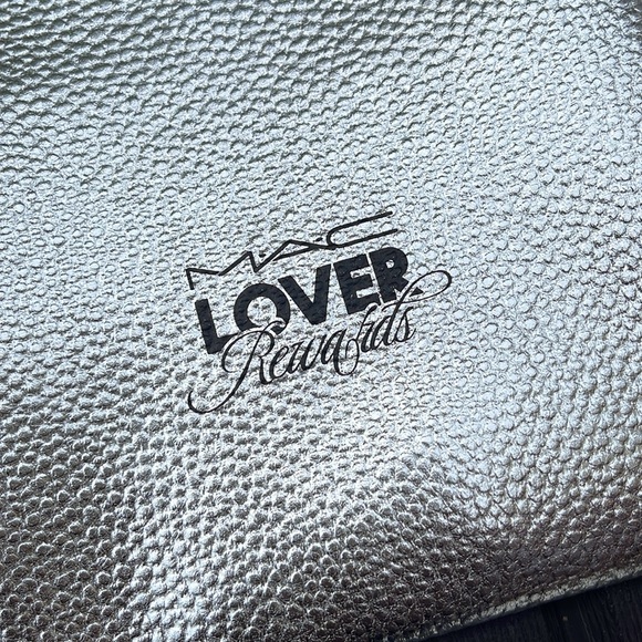 MAC Cosmetics | Bags | Mac Lover Rewards Silver Makeup Bag | Poshmark